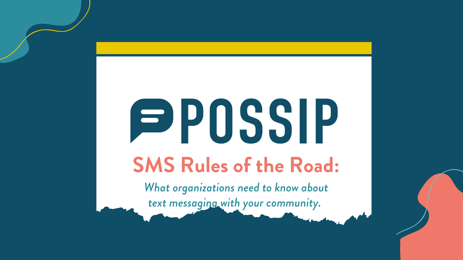 SMS Rules of the Road - Possip